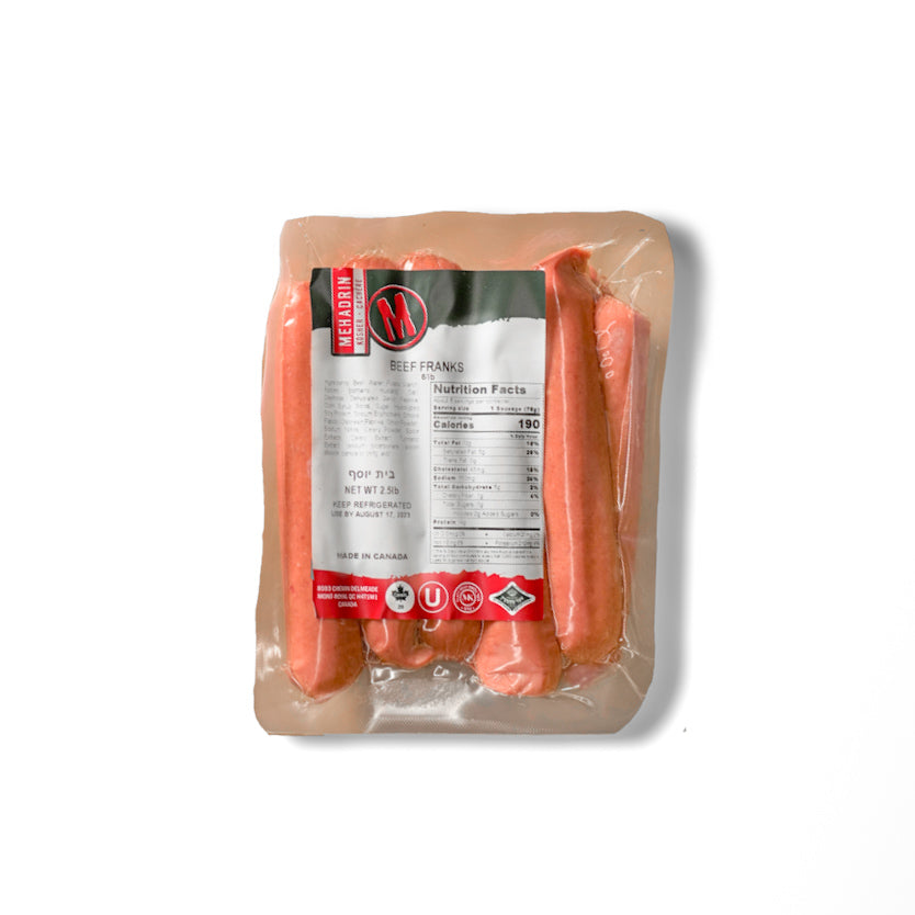 Case of Beef Hot Dogs - Glatt Kosher - Shipped to you – My Kosher Meat